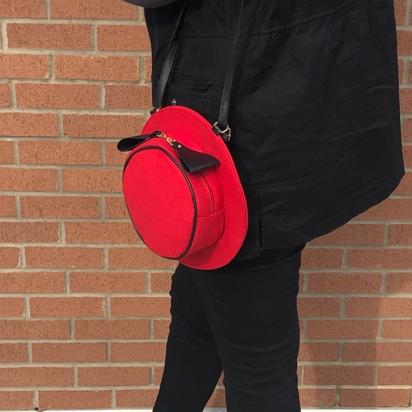 Evolving Always | Bags | New Novelty Compact Hat Shaped Bag Red | Poshmark